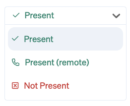 Attendance in Meeting Minutes