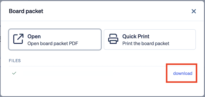 Create Board Packets