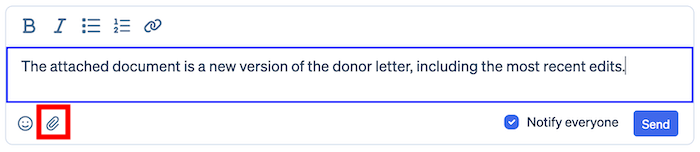 Upload Documents to Discussions