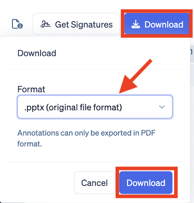 Document Center — Download Files & Folders