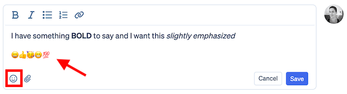 Formatting and Emojis