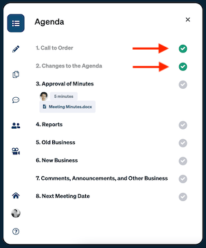 Agenda Progress Marker & Live Updates