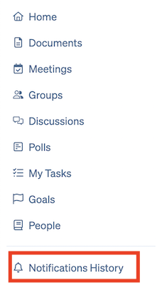 My Notifications History