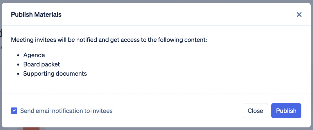 How to Publish Meeting Materials