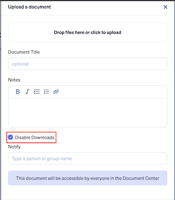 How to Disable Document Downloads